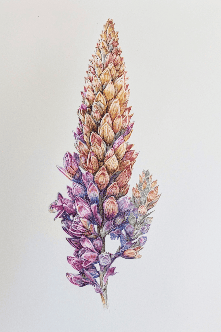 25 Vibrant Tropical Flower Drawing Ideas - Brighter Craft