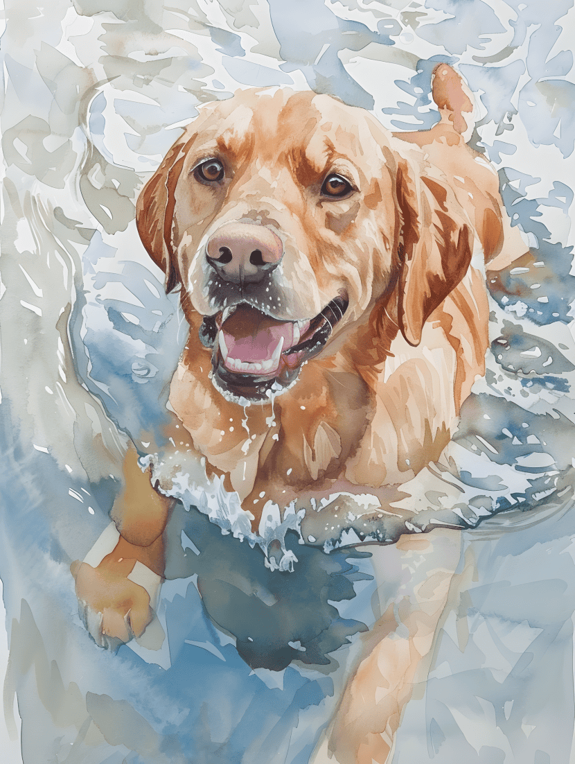25 Dog Watercolor Painting Ideas - Brighter Craft Dog Watercolor Painting