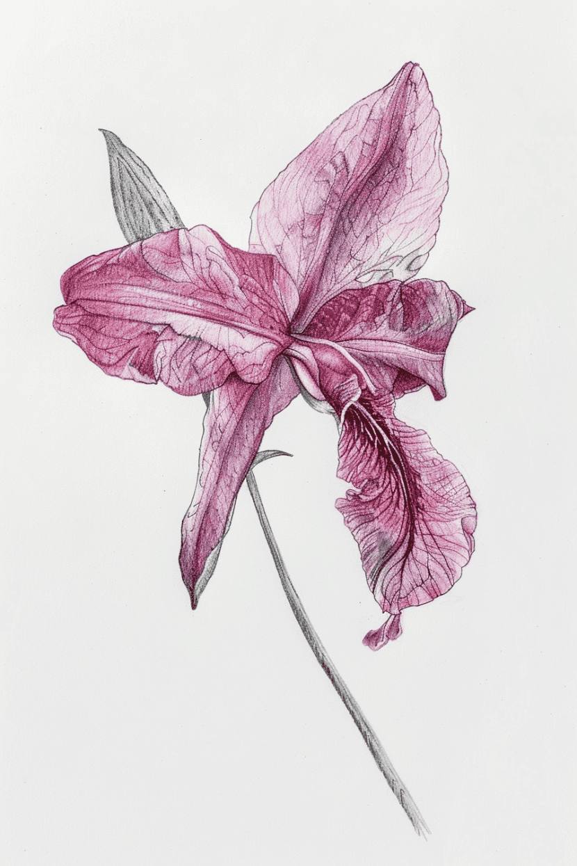 25 Vibrant Tropical Flower Drawing Ideas - Brighter Craft