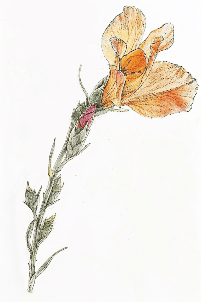 25 Vibrant Tropical Flower Drawing Ideas - Brighter Craft