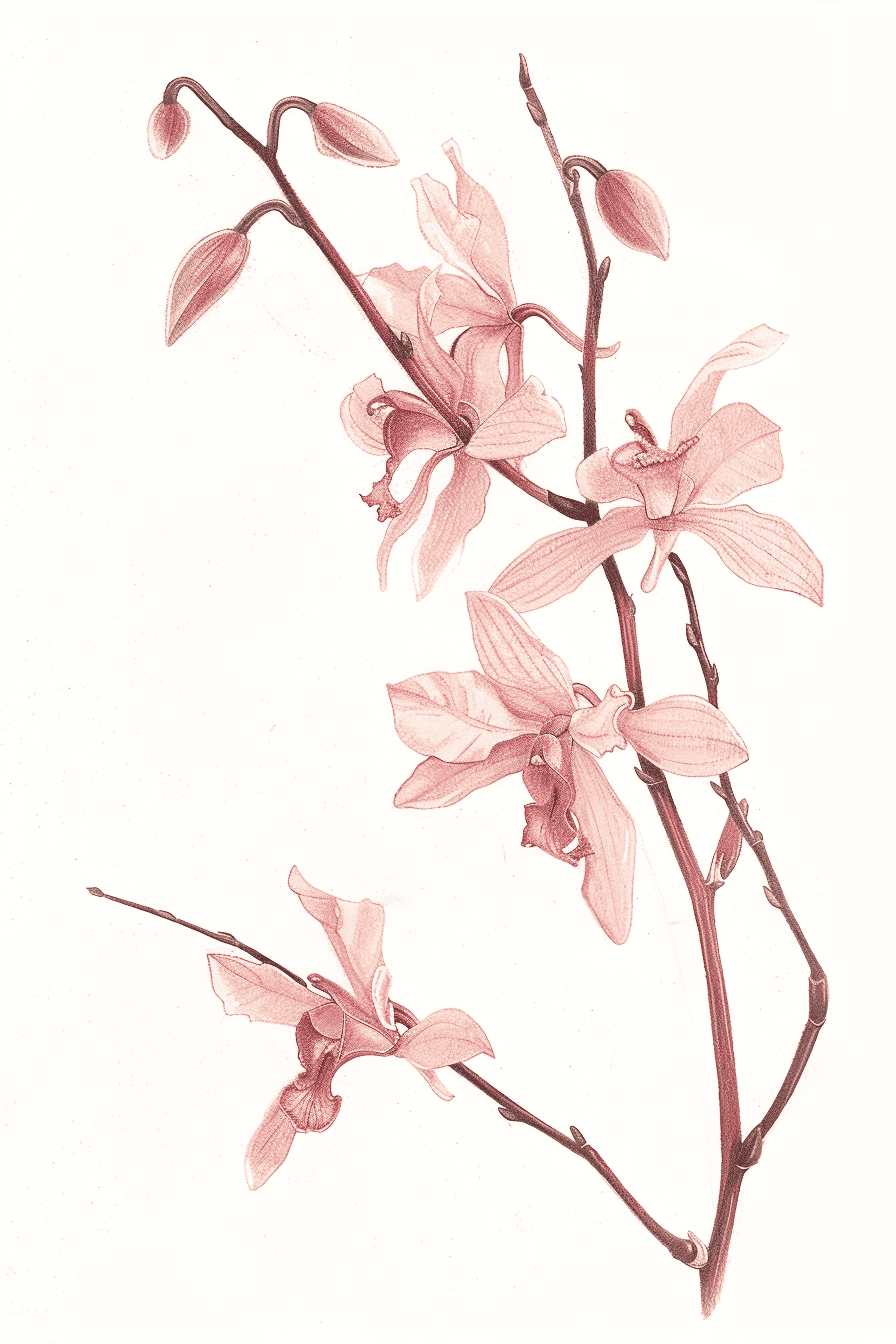 25 Vibrant Tropical Flower Drawing Ideas - Brighter Craft