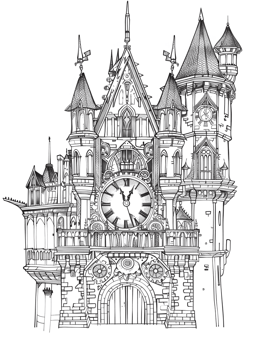 30 Castle Coloring Pages for Imaginative Kids - Brighter Craft