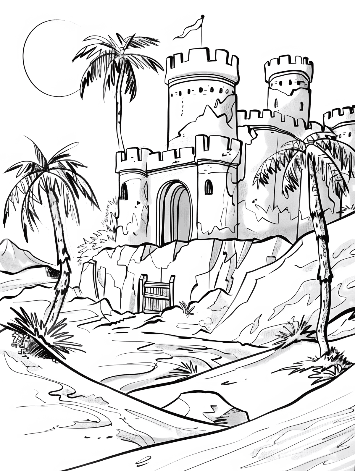 30 Castle Coloring Pages for Imaginative Kids - Brighter Craft