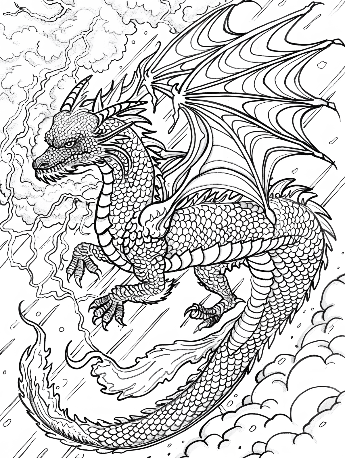 25 Majestic Dragon Coloring Pages for Fantasy Enthusiasts - Brighter Craft