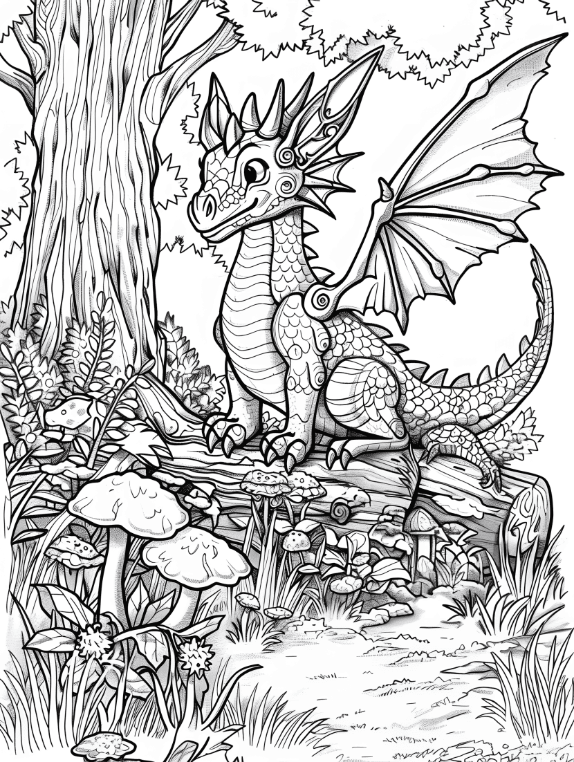 25 Majestic Dragon Coloring Pages for Fantasy Enthusiasts - Brighter Craft
