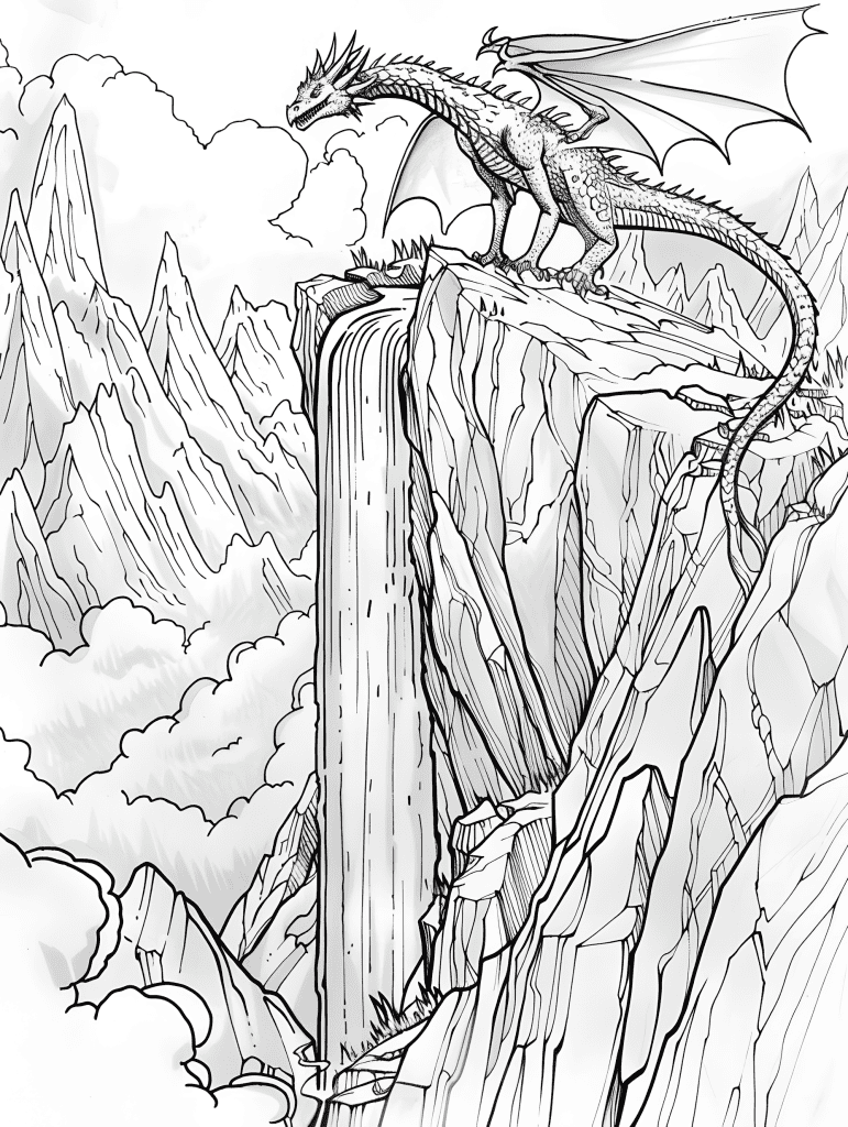 25 Majestic Dragon Coloring Pages for Fantasy Enthusiasts - Brighter Craft