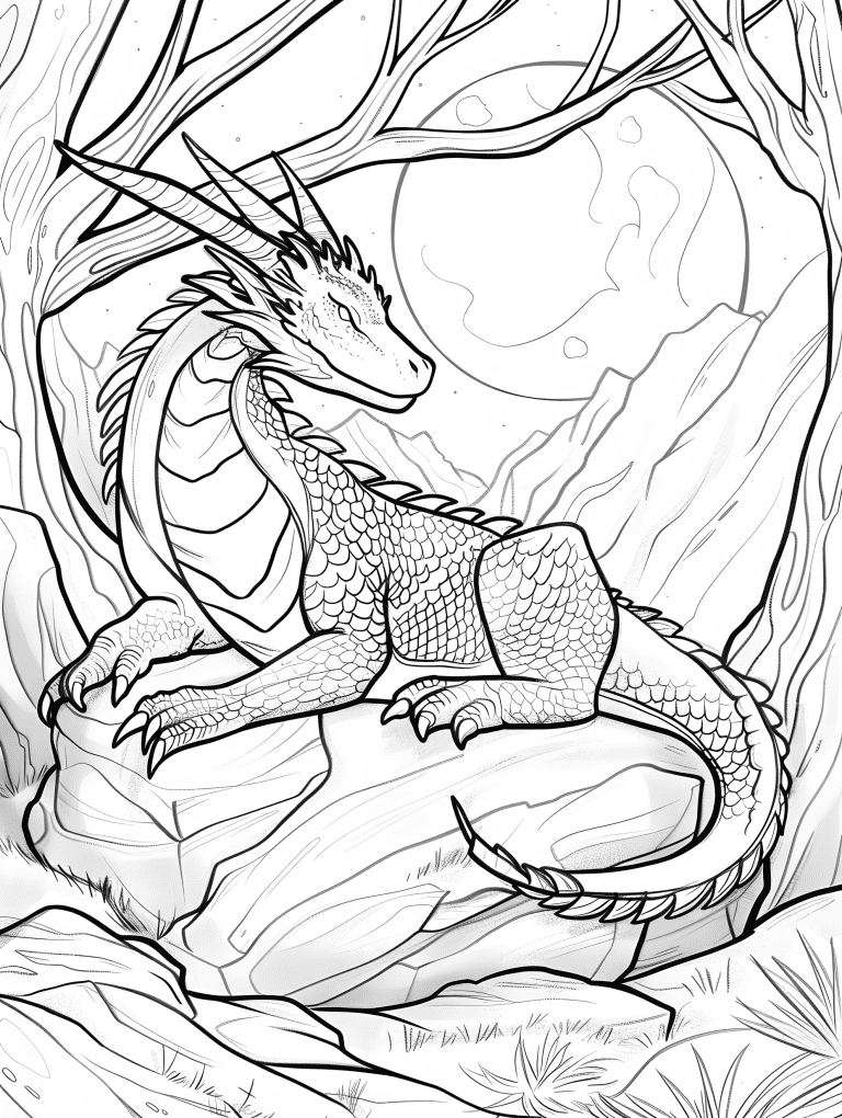 25 Majestic Dragon Coloring Pages for Fantasy Enthusiasts - Brighter Craft
