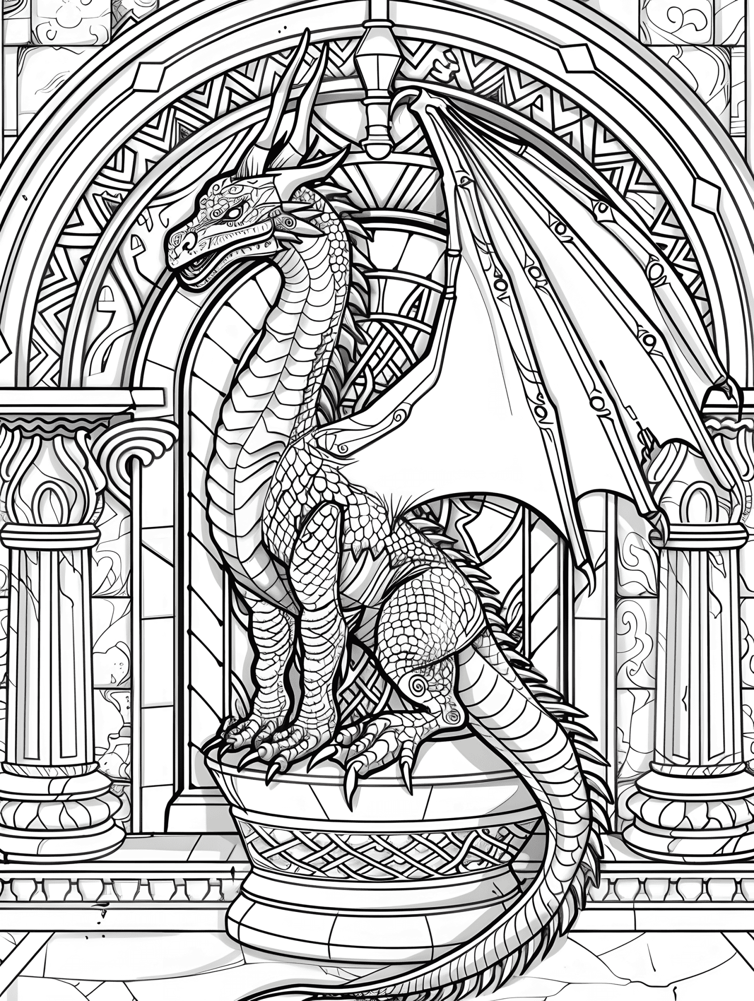 25 Majestic Dragon Coloring Pages for Fantasy Enthusiasts - Brighter Craft