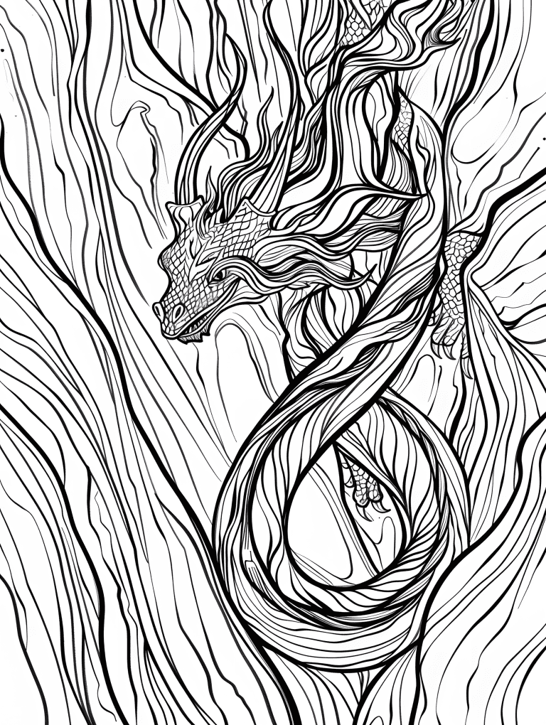 25 Majestic Dragon Coloring Pages for Fantasy Enthusiasts - Brighter Craft