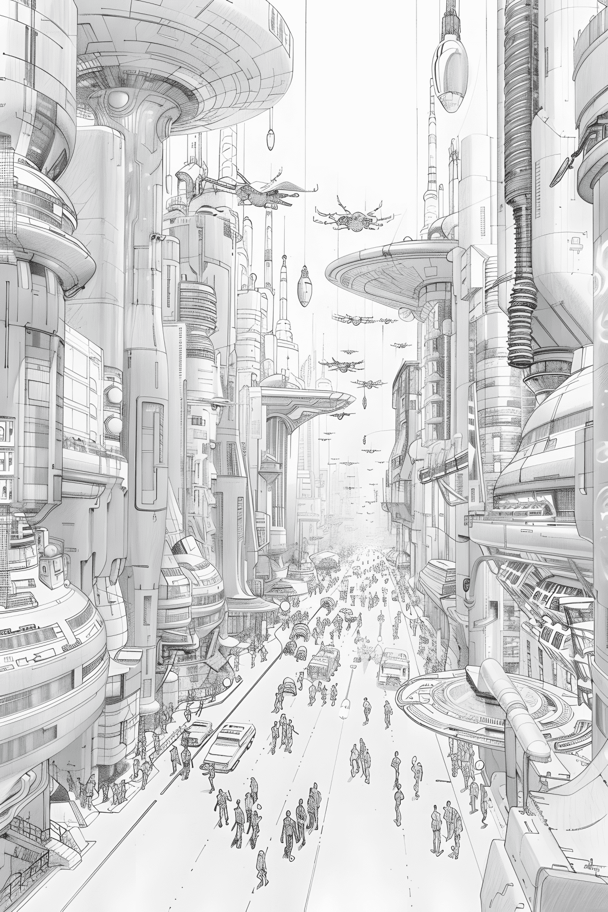 20 Futuristic Cityscape Drawing Ideas - Brighter Craft