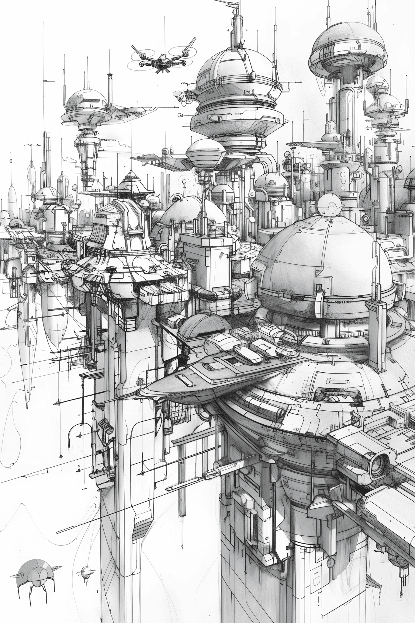 20 Futuristic Cityscape Drawing Ideas - Brighter Craft