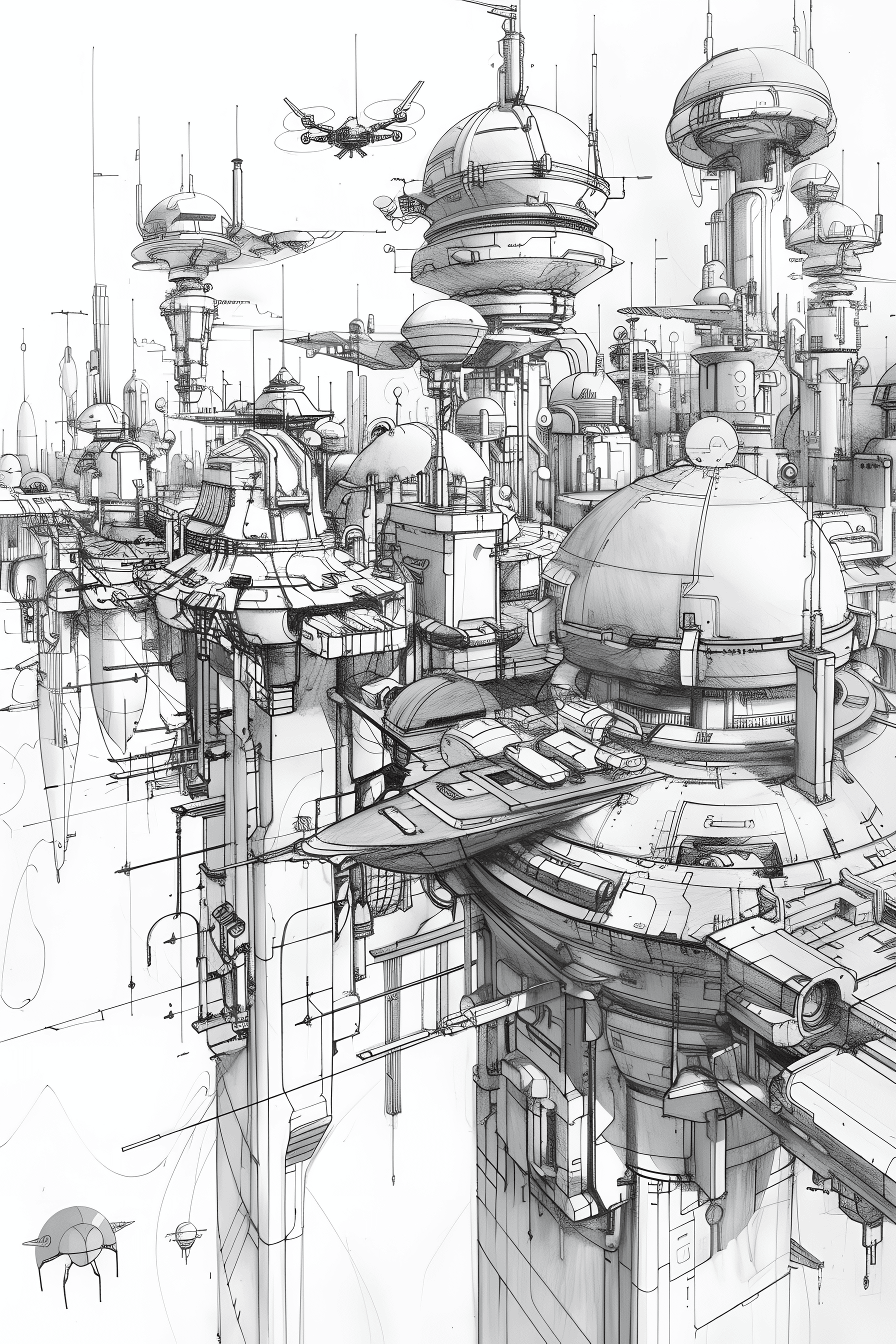 20 Futuristic Cityscape Drawing Ideas - Brighter Craft