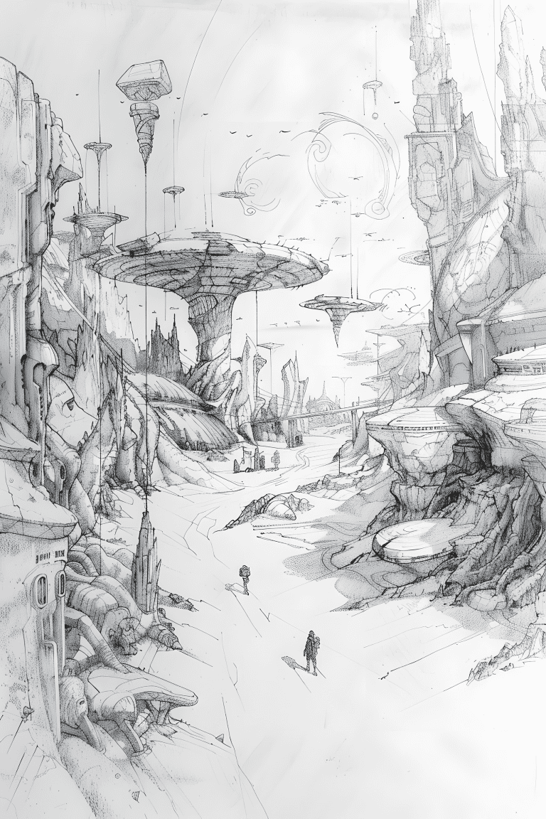 20 Futuristic Cityscape Drawing Ideas - Brighter Craft