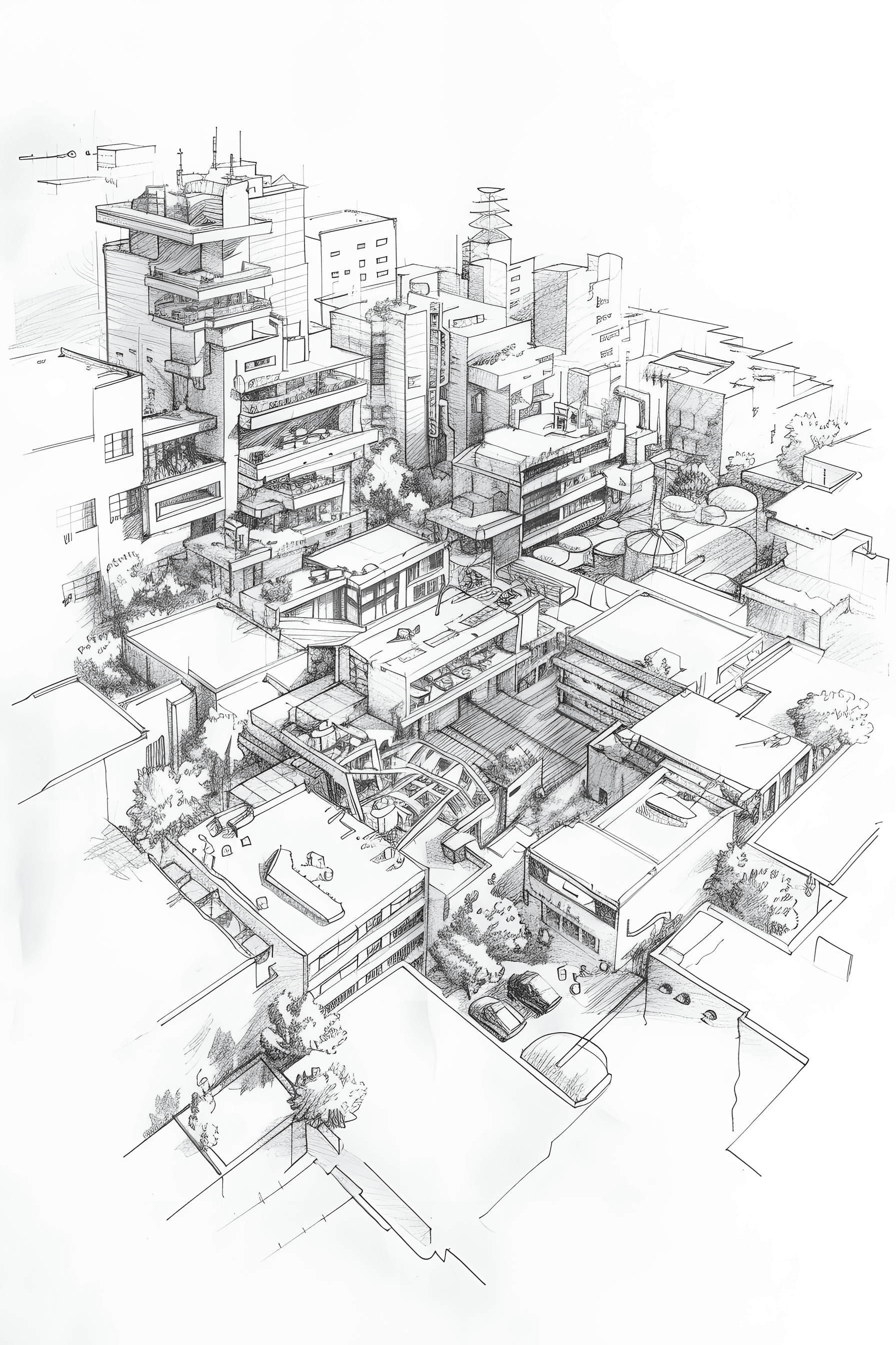20 Futuristic Cityscape Drawing Ideas - Brighter Craft