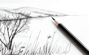 25 Serene Lakeside Landscape Sketches for Peaceful Vibes - Brighter ...