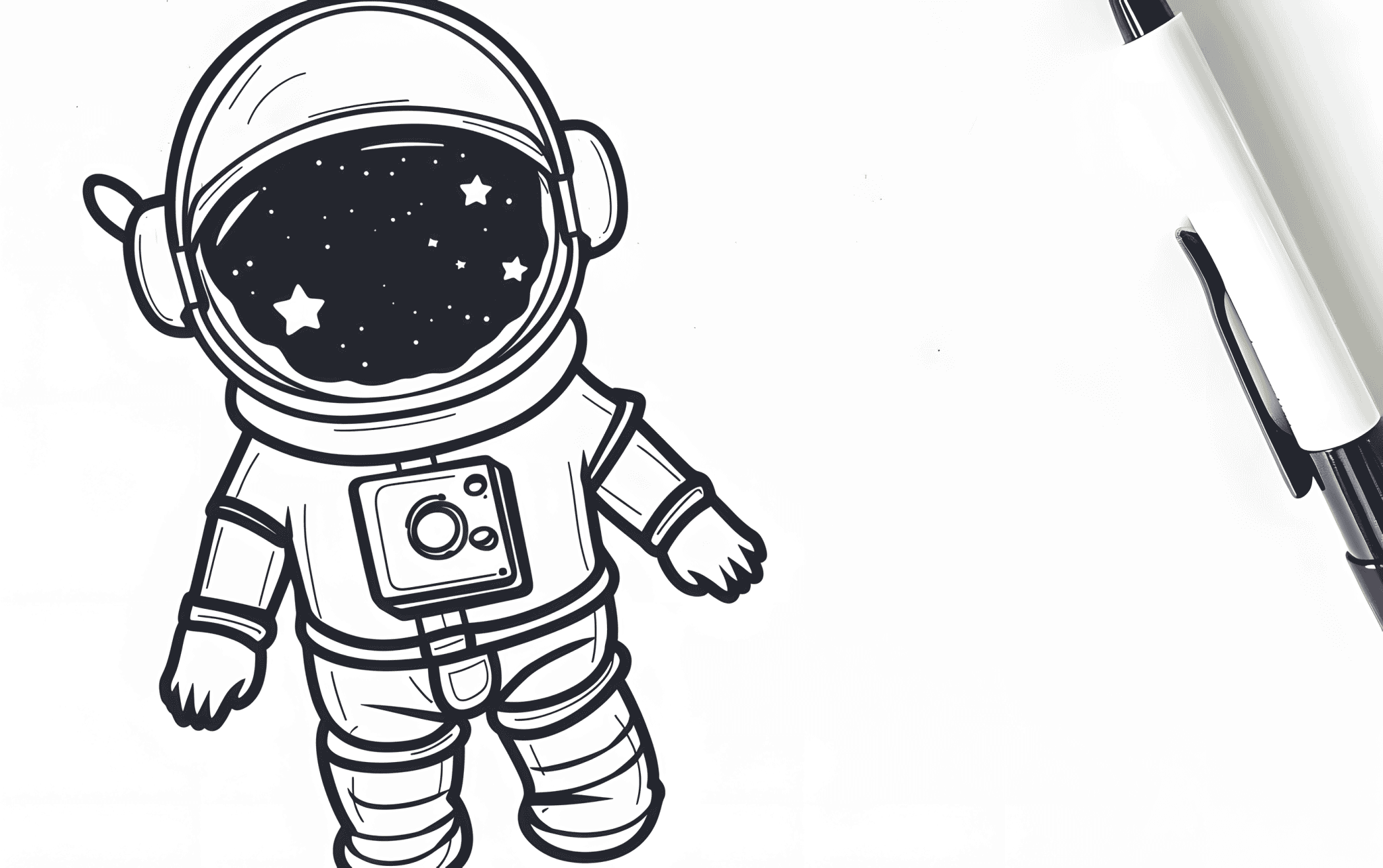 30 Fun and Easy Space-Themed Doodle Ideas - Brighter Craft