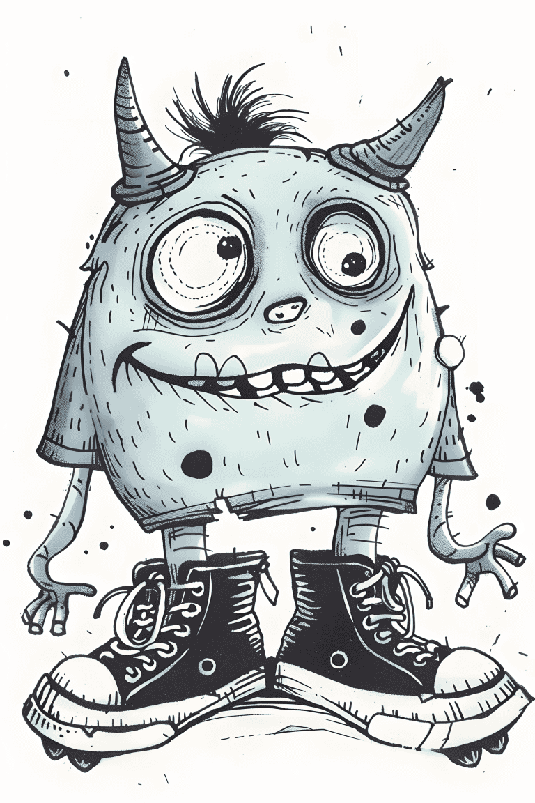 20 Goofy and Lovable Monster Characters to Draw - Brighter Craft