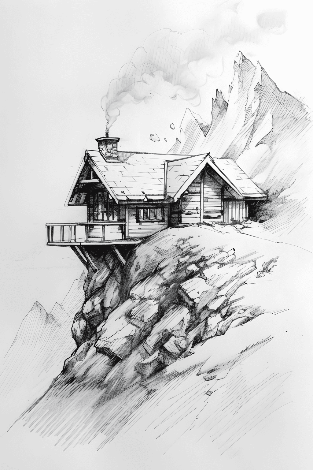 35 Serene Mountain Landscape Sketches to Inspire Your Inner Artist ...