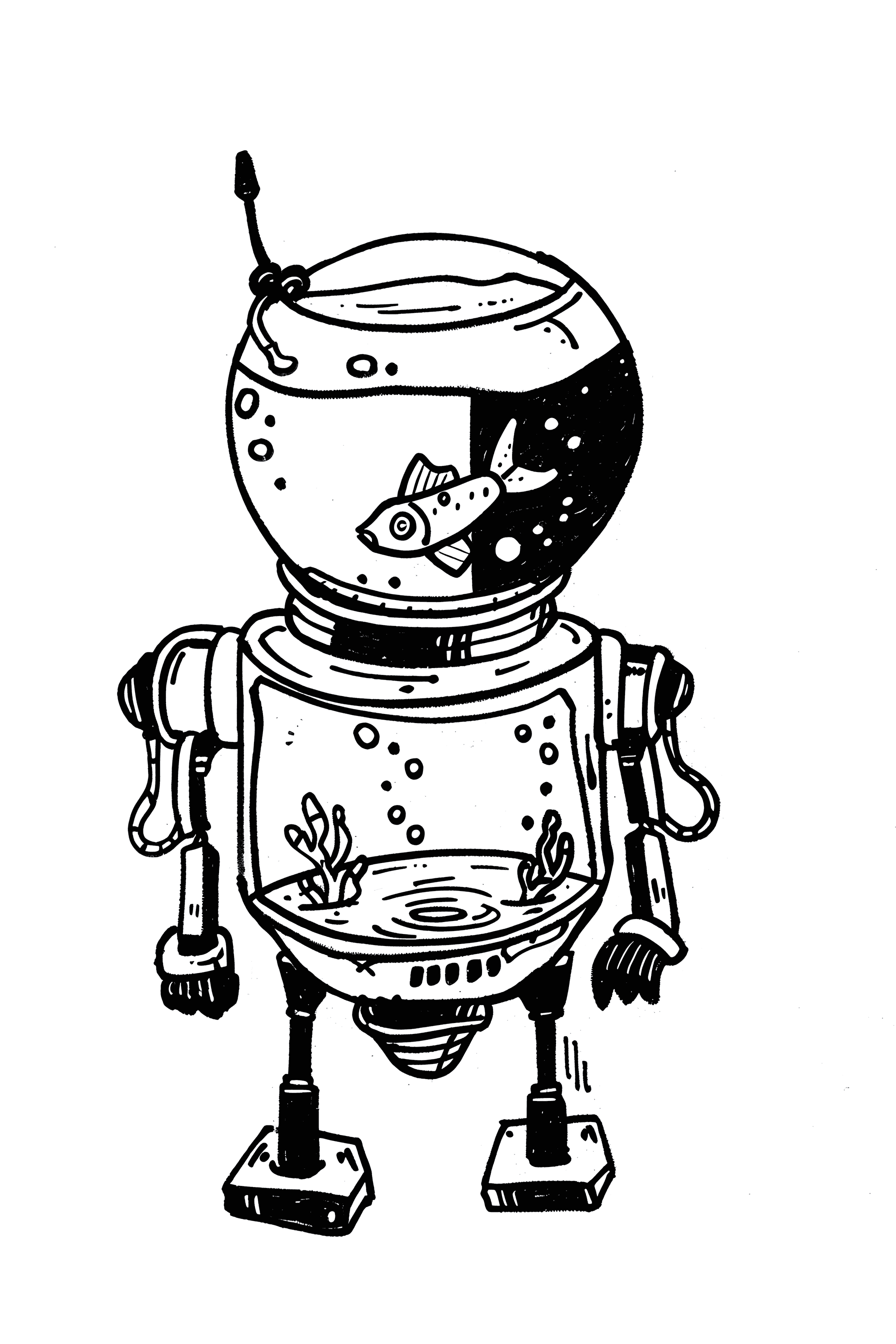 30 Quirky Robot Doodles to Spark Your Imagination - Brighter Craft ...