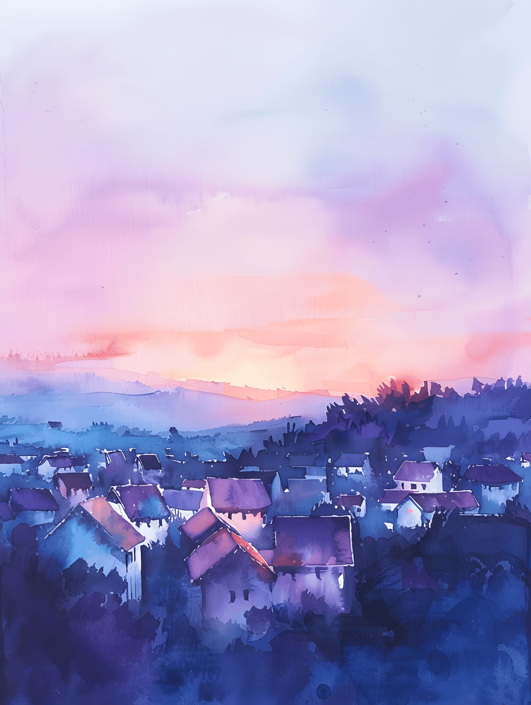 25 Watercolor Sunset Painting Ideas - Brighter Craft Watercolor Sunset ...