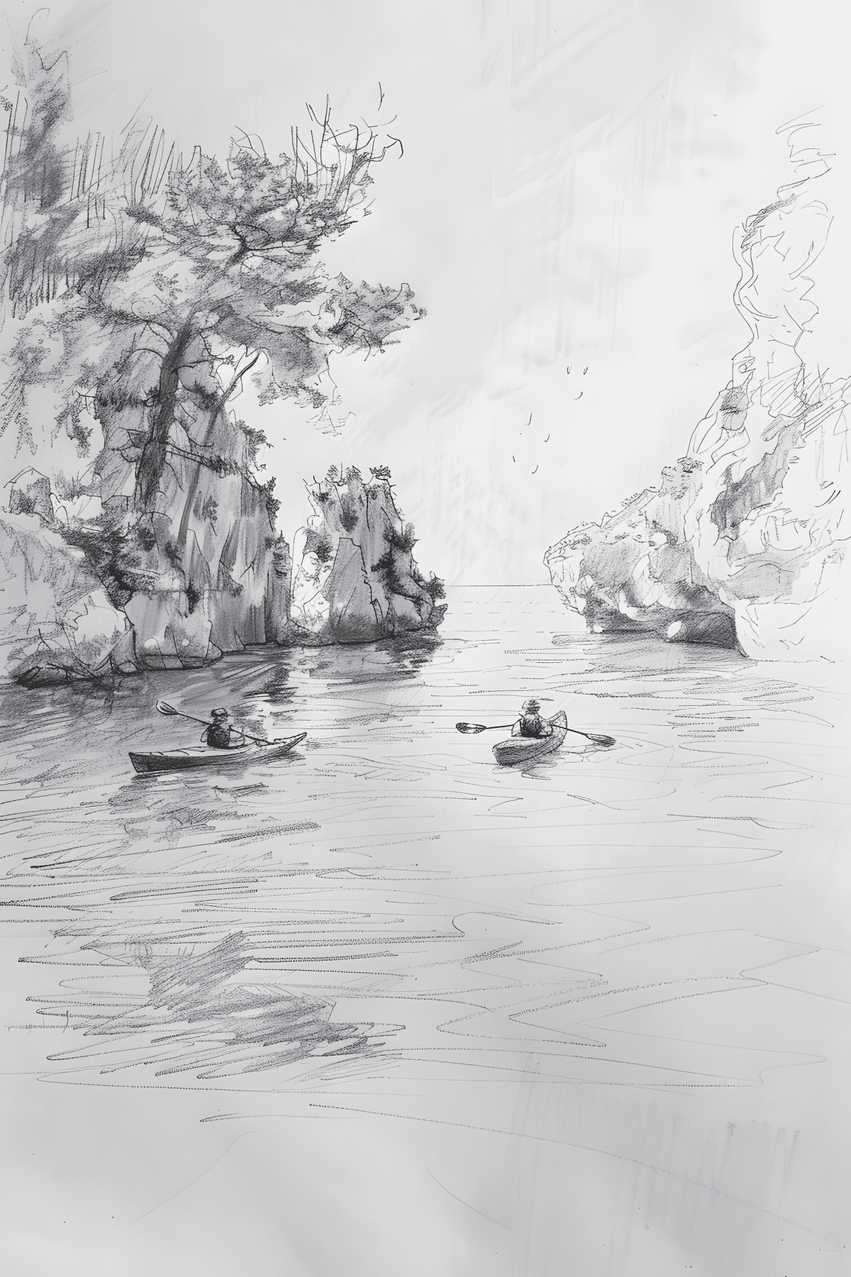 25 Charming Coastal Town Sketches for Seaside Vibes - Brighter Craft