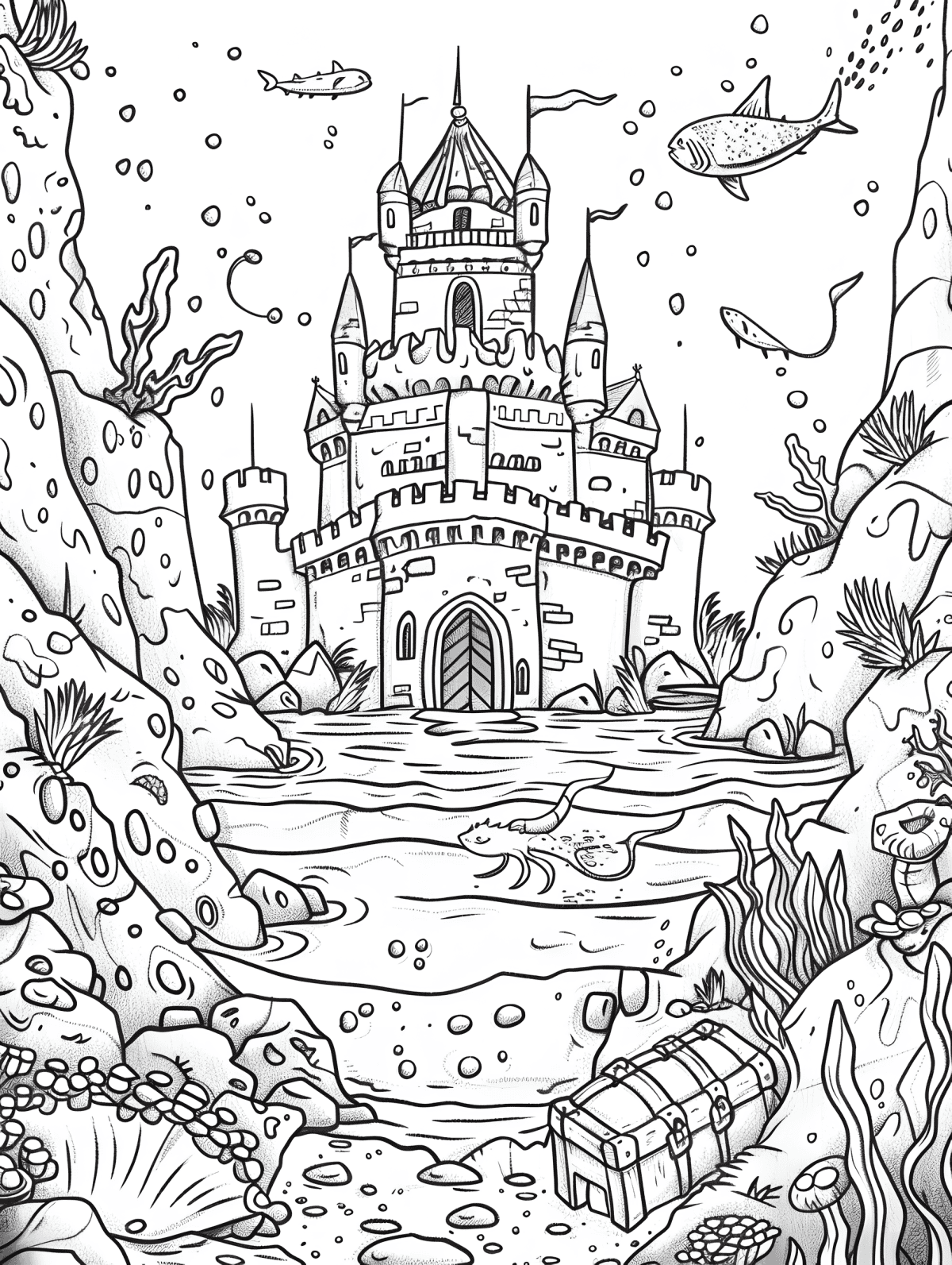 30 Castle Coloring Pages for Imaginative Kids - Brighter Craft