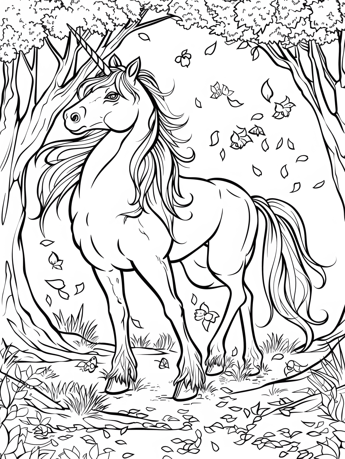 25 Enchanting Unicorn Coloring Pages for All Ages - Brighter Craft