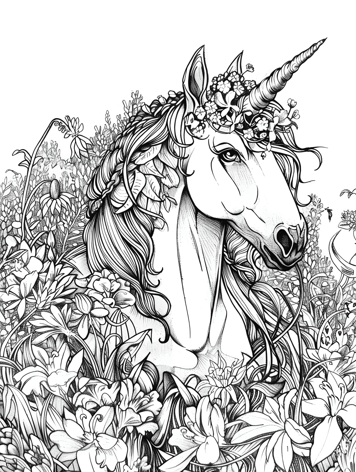 25 Enchanting Unicorn Coloring Pages for All Ages - Brighter Craft