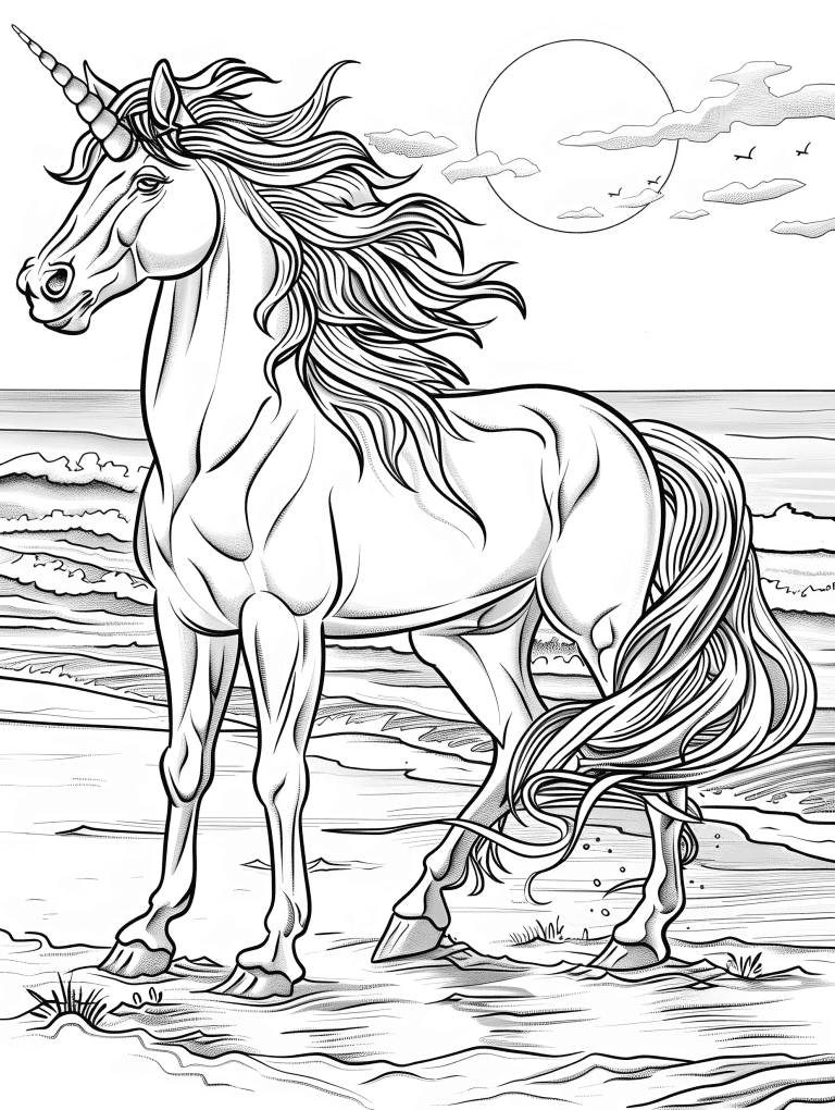 25 Enchanting Unicorn Coloring Pages for All Ages - Brighter Craft