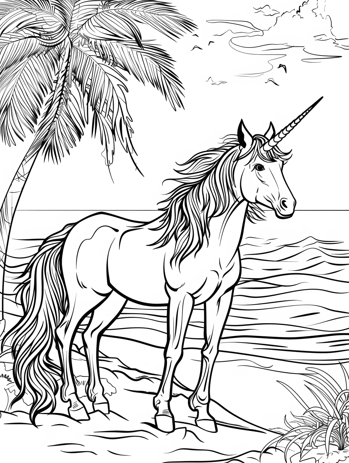 25 Enchanting Unicorn Coloring Pages for All Ages - Brighter Craft