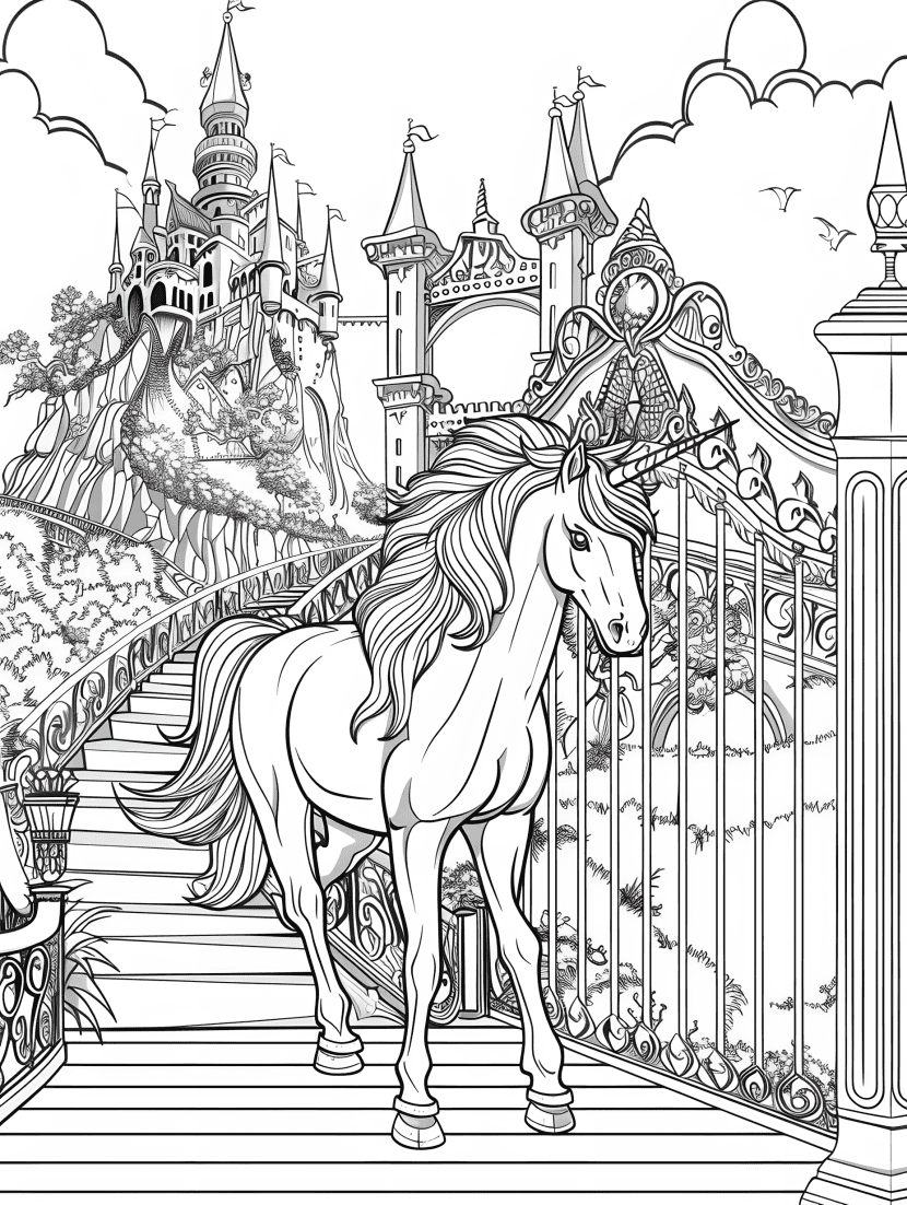 25 Enchanting Unicorn Coloring Pages for All Ages - Brighter Craft