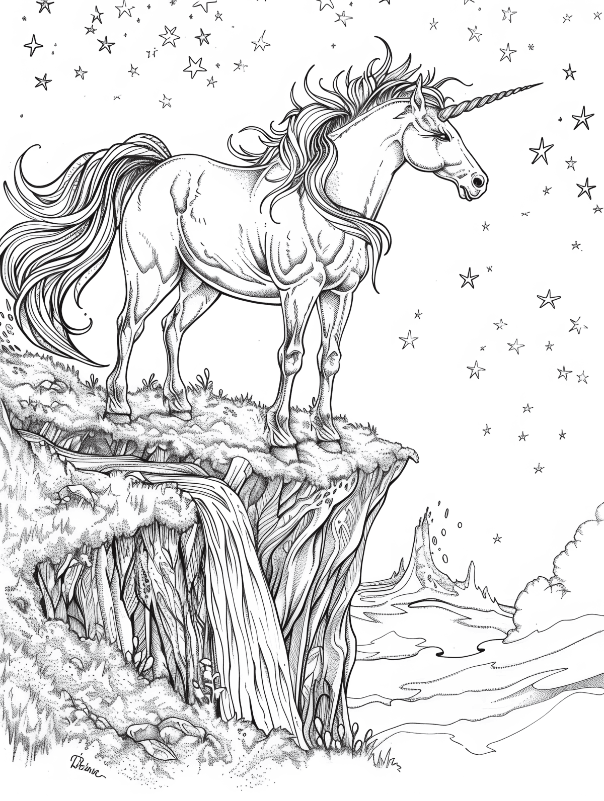 25 Enchanting Unicorn Coloring Pages for All Ages - Brighter Craft