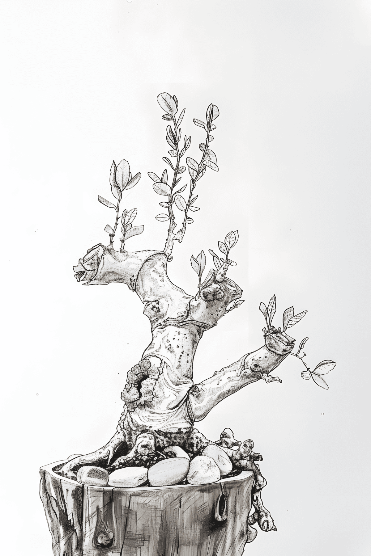 25 Bonsai Tree Sketch Ideas - Brighter Craft