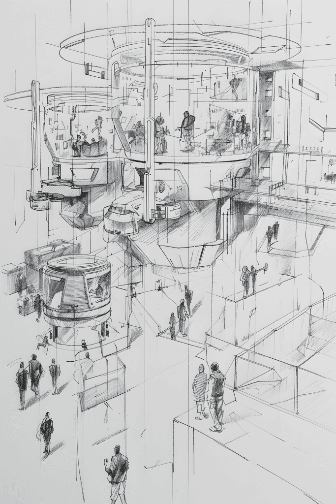 20 Futuristic Cityscape Drawing Ideas - Brighter Craft