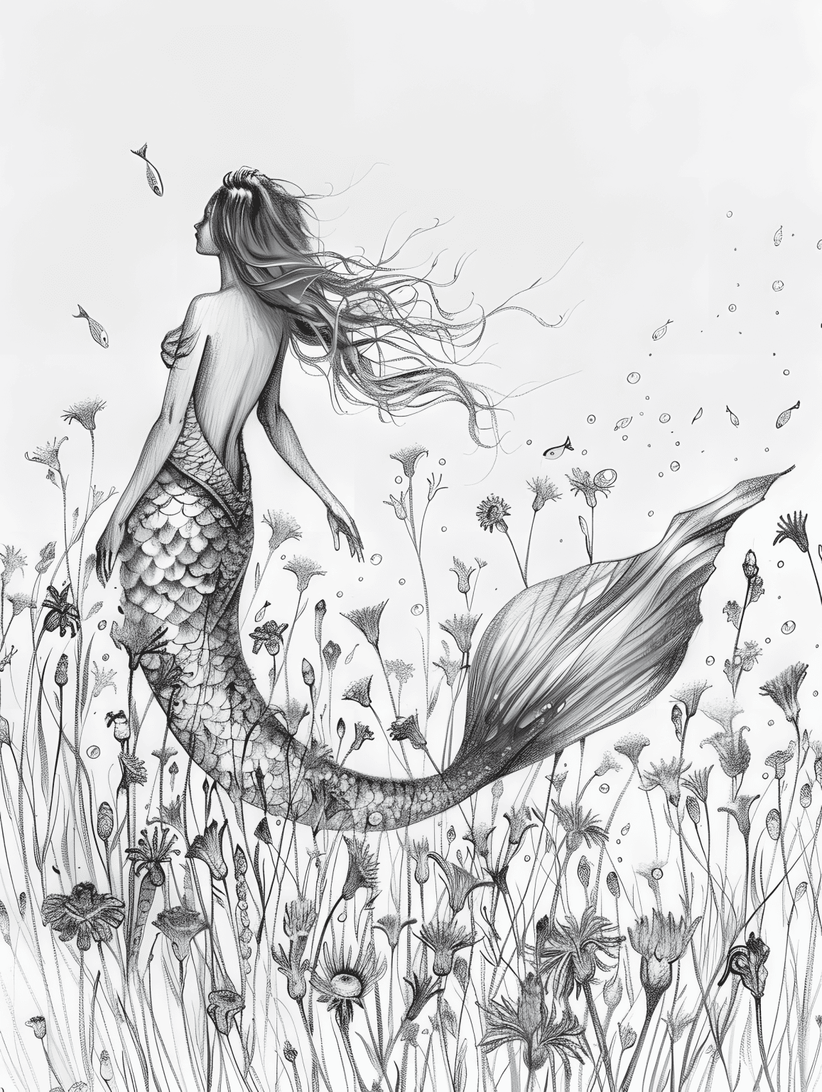 25 Enchanting Mermaid Drawing Ideas for Ocean Lovers - Brighter Craft
