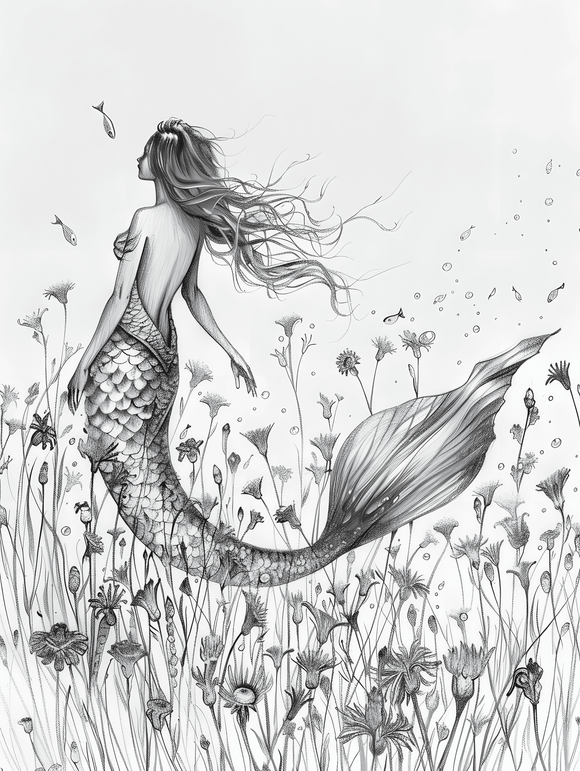 25 Enchanting Mermaid Drawing Ideas for Ocean Lovers - Brighter Craft