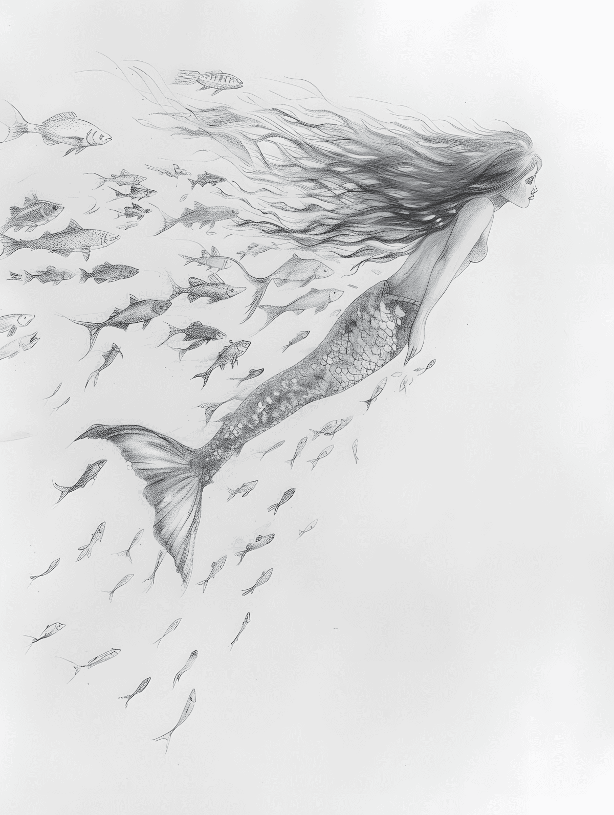 25 Enchanting Mermaid Drawing Ideas for Ocean Lovers - Brighter Craft