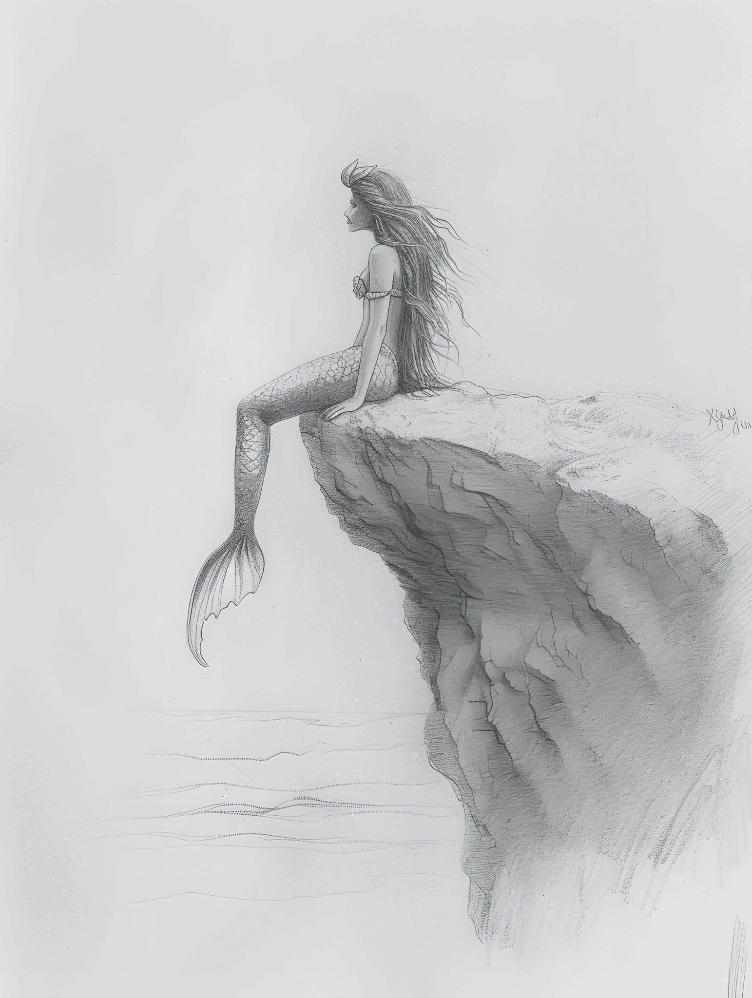 25 Enchanting Mermaid Drawing Ideas for Ocean Lovers - Brighter Craft