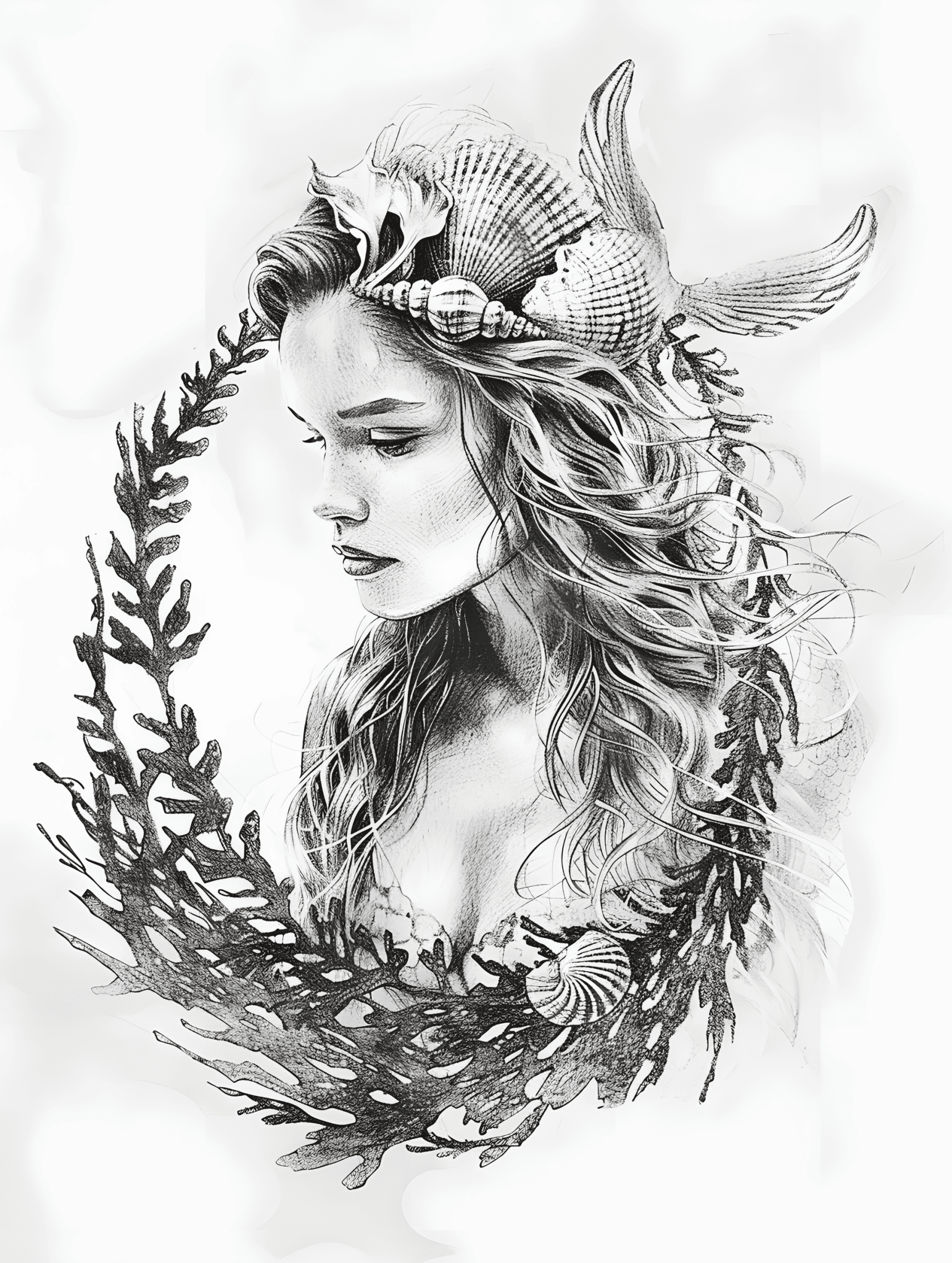 25 Enchanting Mermaid Drawing Ideas for Ocean Lovers - Brighter Craft