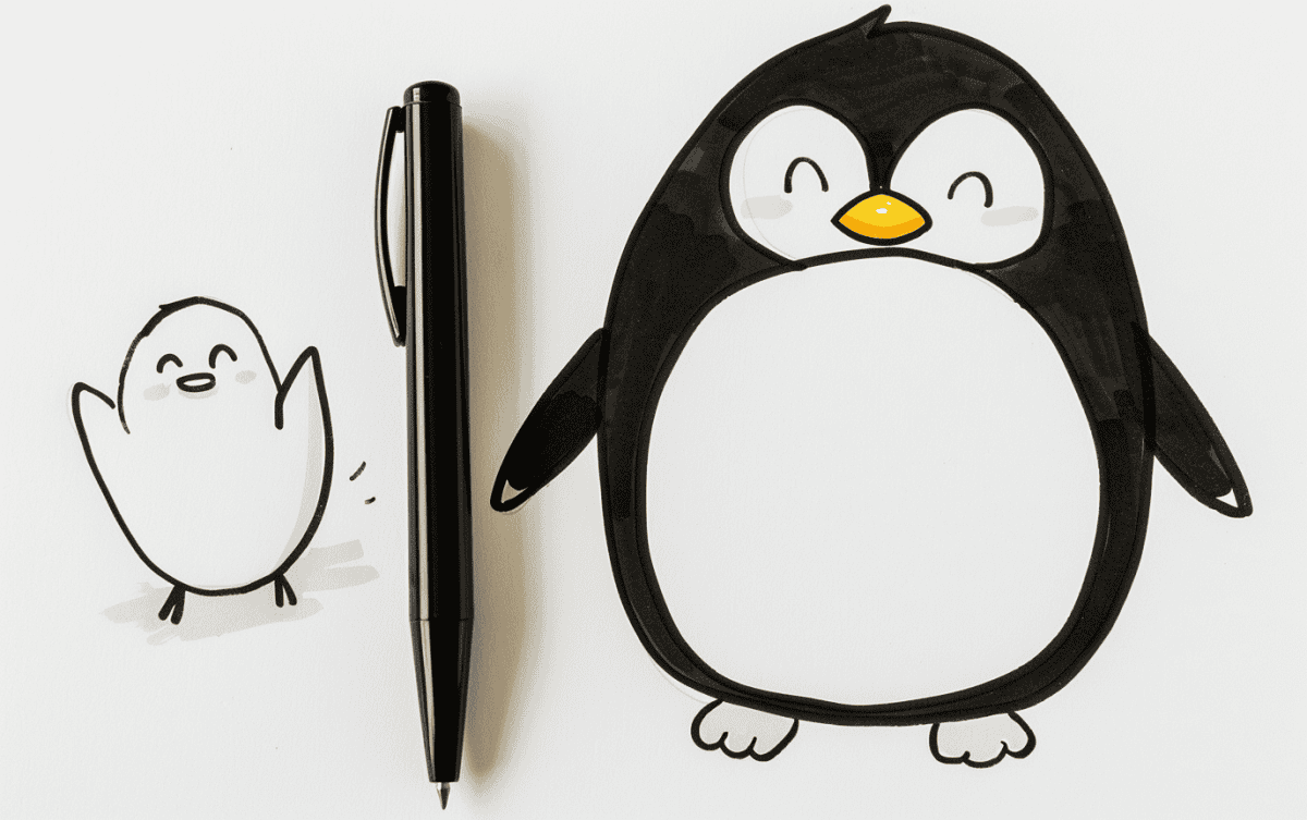 35 Adorable Penguin Doodles to Draw When You're Bored - Brighter Craft