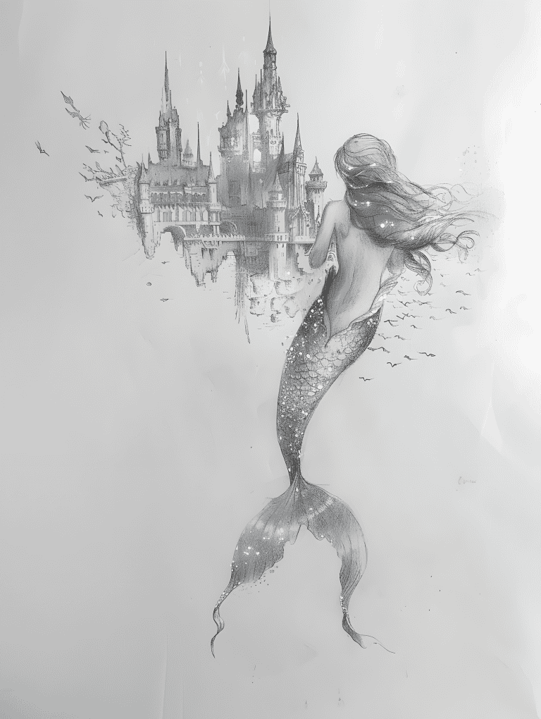 25 Enchanting Mermaid Drawing Ideas for Ocean Lovers - Brighter Craft