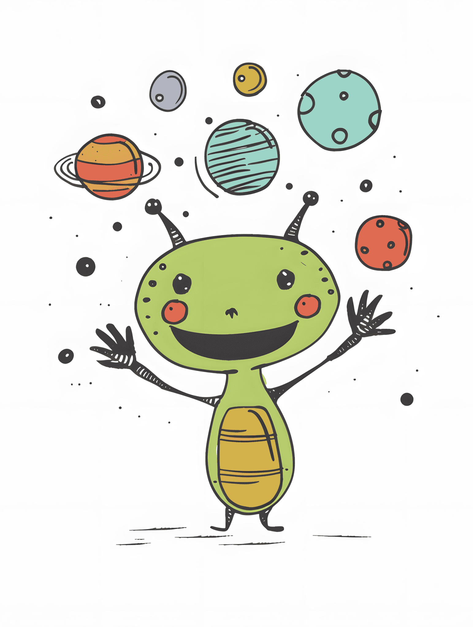 30 Fun and Easy Alien Doodle Ideas for Sci-Fi Fans - Brighter Craft