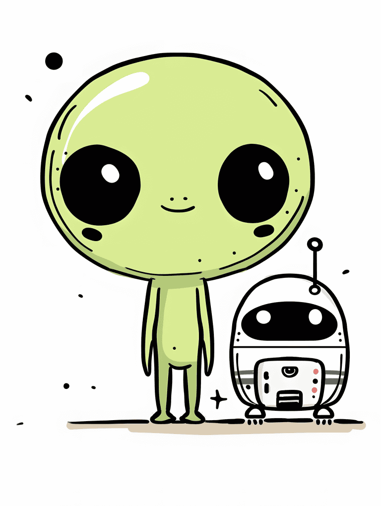30 Fun and Easy Alien Doodle Ideas for Sci-Fi Fans - Brighter Craft