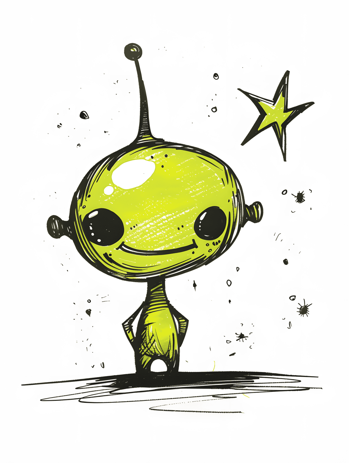 30 Fun and Easy Alien Doodle Ideas for Sci-Fi Fans - Brighter Craft