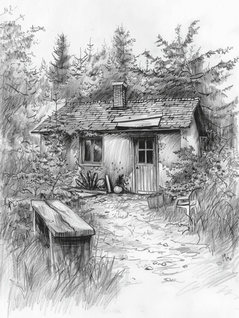 20 Charming Cottage Sketches for Cozy Vibes - Brighter Craft