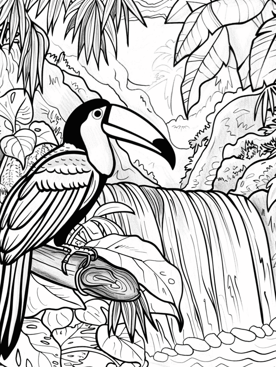 30 Vibrant Toucan Coloring Pages for Tropical Bird Lovers - Brighter Craft