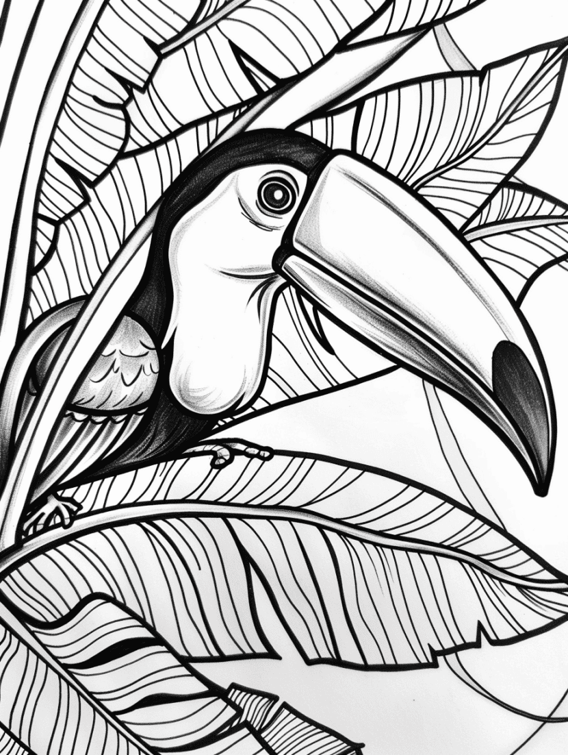 30 Vibrant Toucan Coloring Pages for Tropical Bird Lovers - Brighter Craft