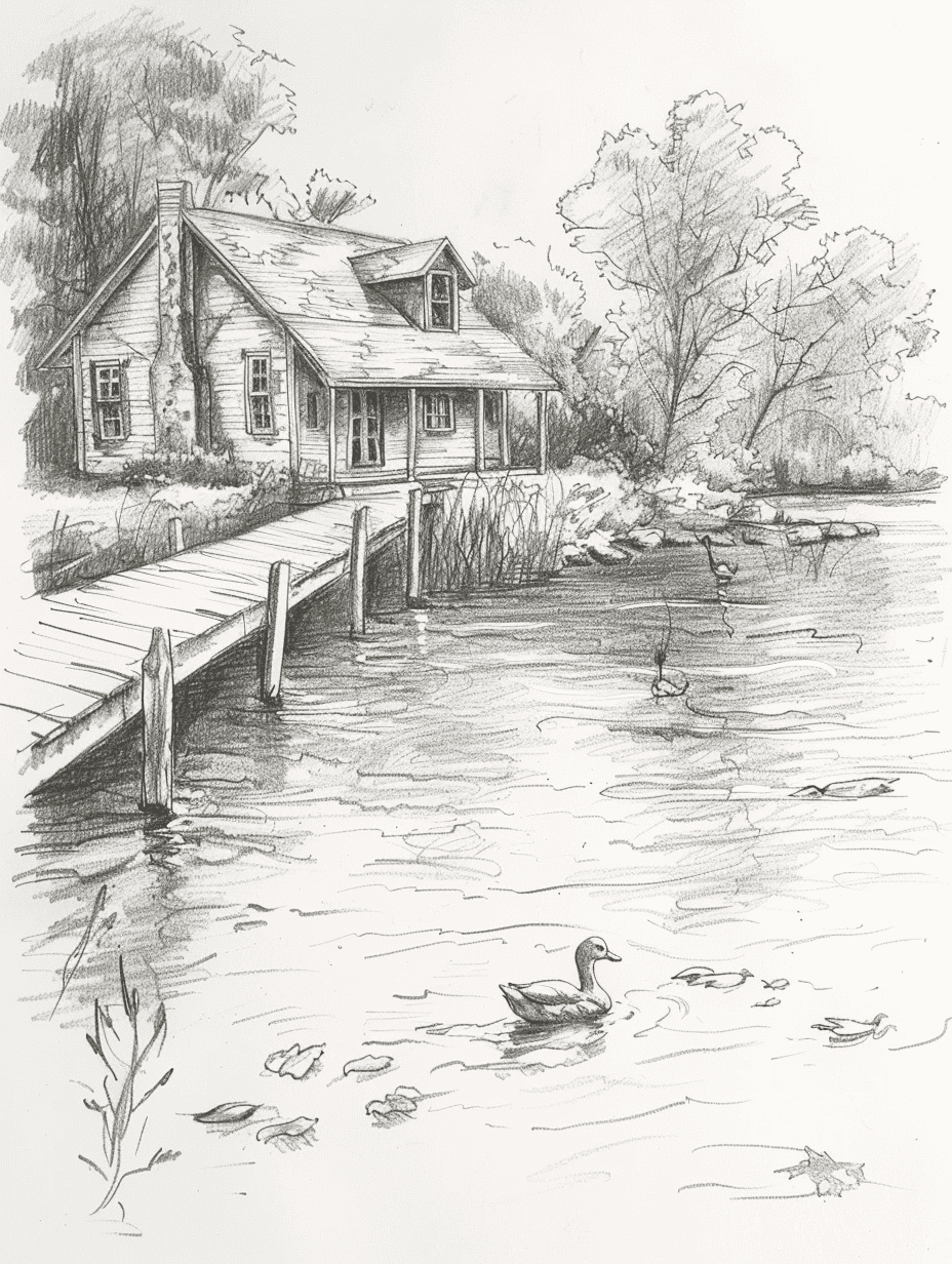 20 Charming Cottage Sketches for Cozy Vibes - Brighter Craft