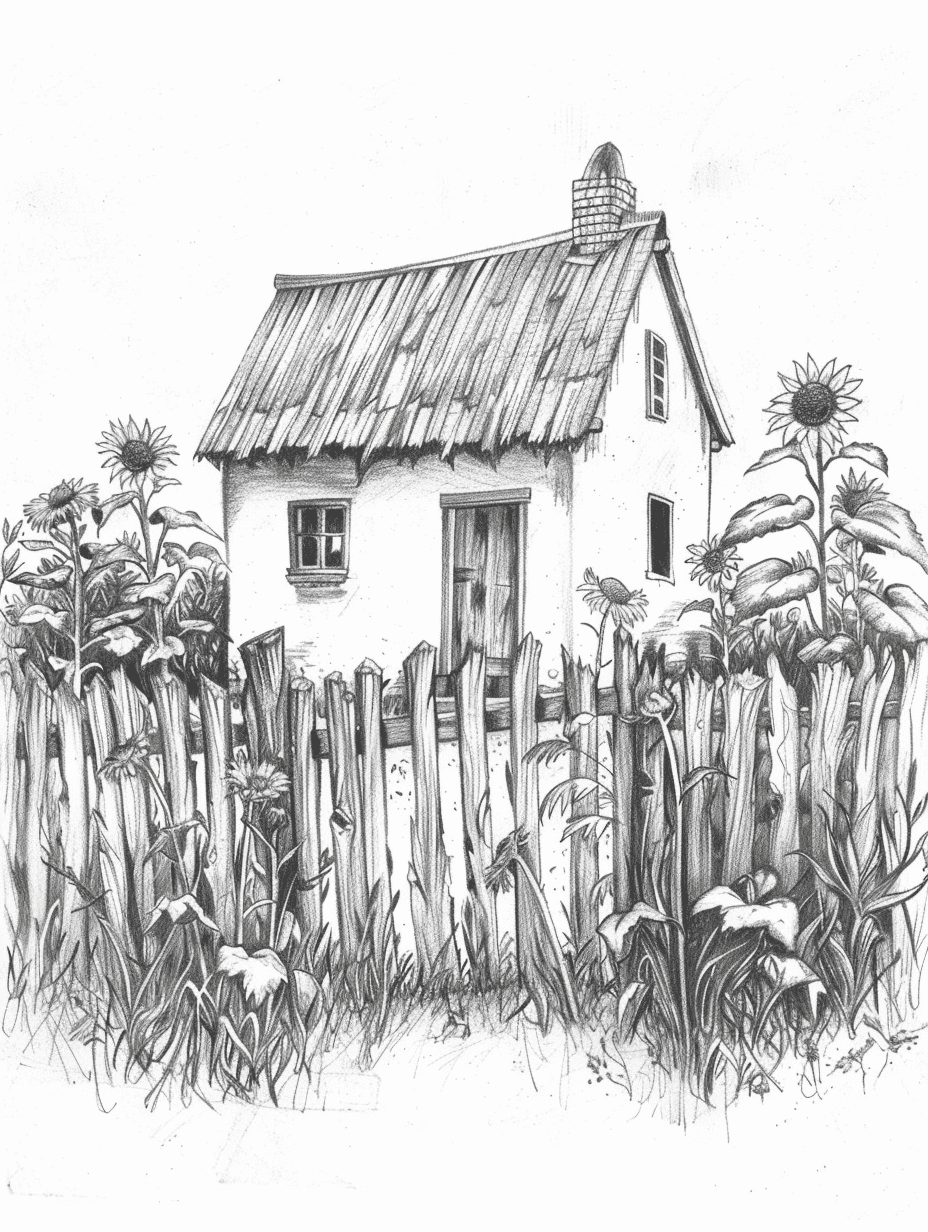 20 Charming Cottage Sketches for Cozy Vibes - Brighter Craft