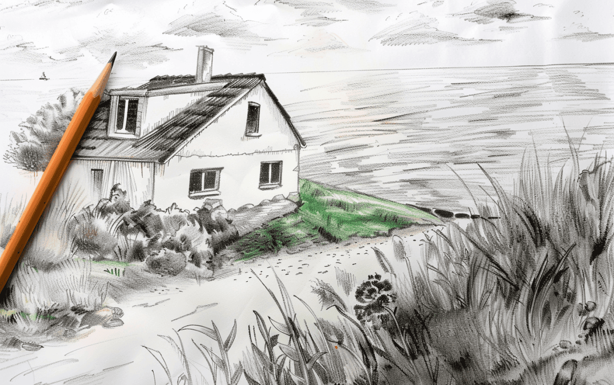20 Charming Cottage Sketches for Cozy Vibes - Brighter Craft